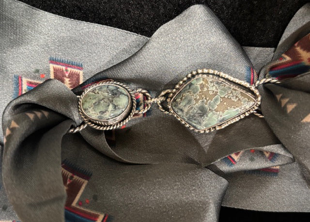 Turquoise Scarf Slide – Silver Sage Mercantile